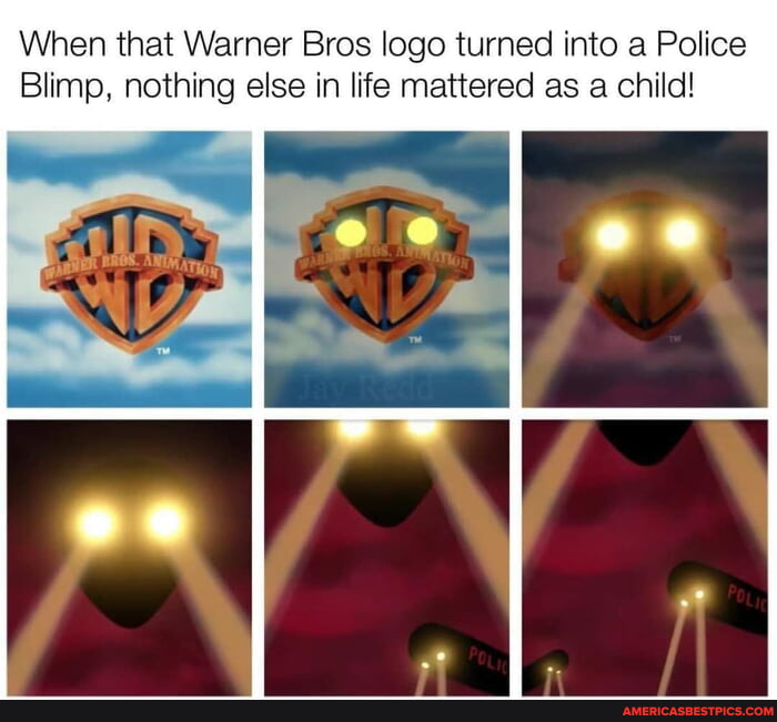 When that Warner Bros logo turned into a Police Blimp, nothing else in ...