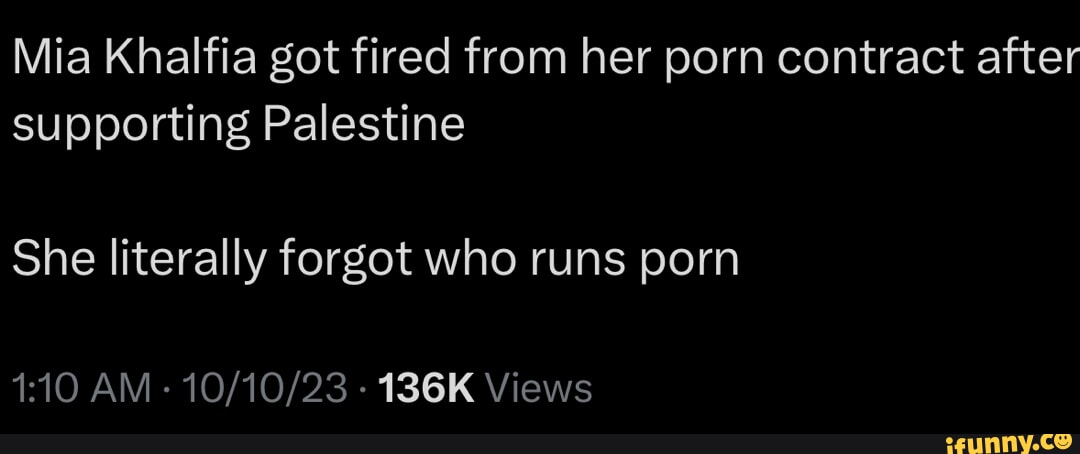 Mia Khalfia got fired from her porn contract after supporting Palestine ...