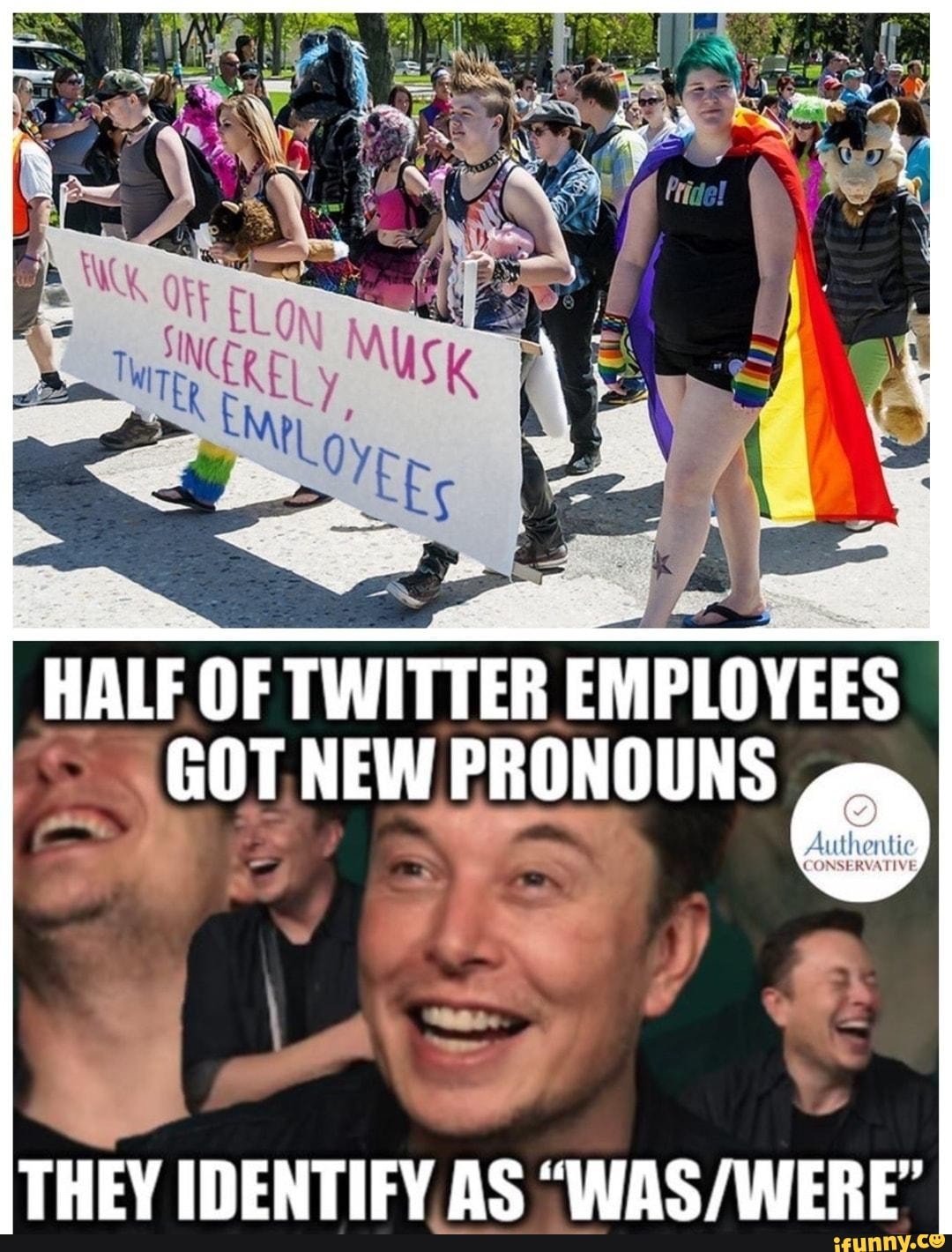 SINCE HALF OF TWITTER EMPLOYEES GOT NEW PRONOUNS THEY IDENTIFY AS - iFunny