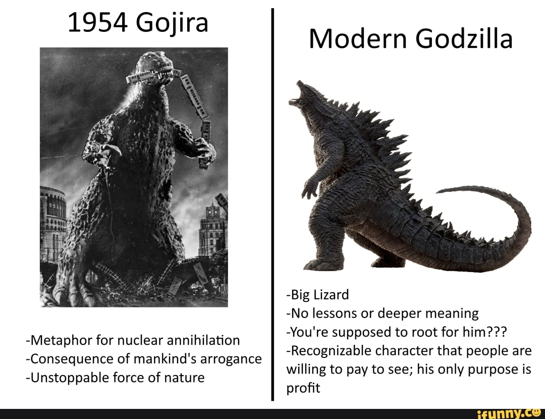 1954 Gojira Modern Godzilla -Big Lizard -No lessons or deeper meaning ...