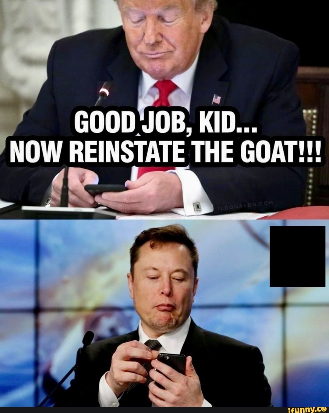 GOOD JOB, KID... NOW REINSTATE THE GOAT!!! - iFunny