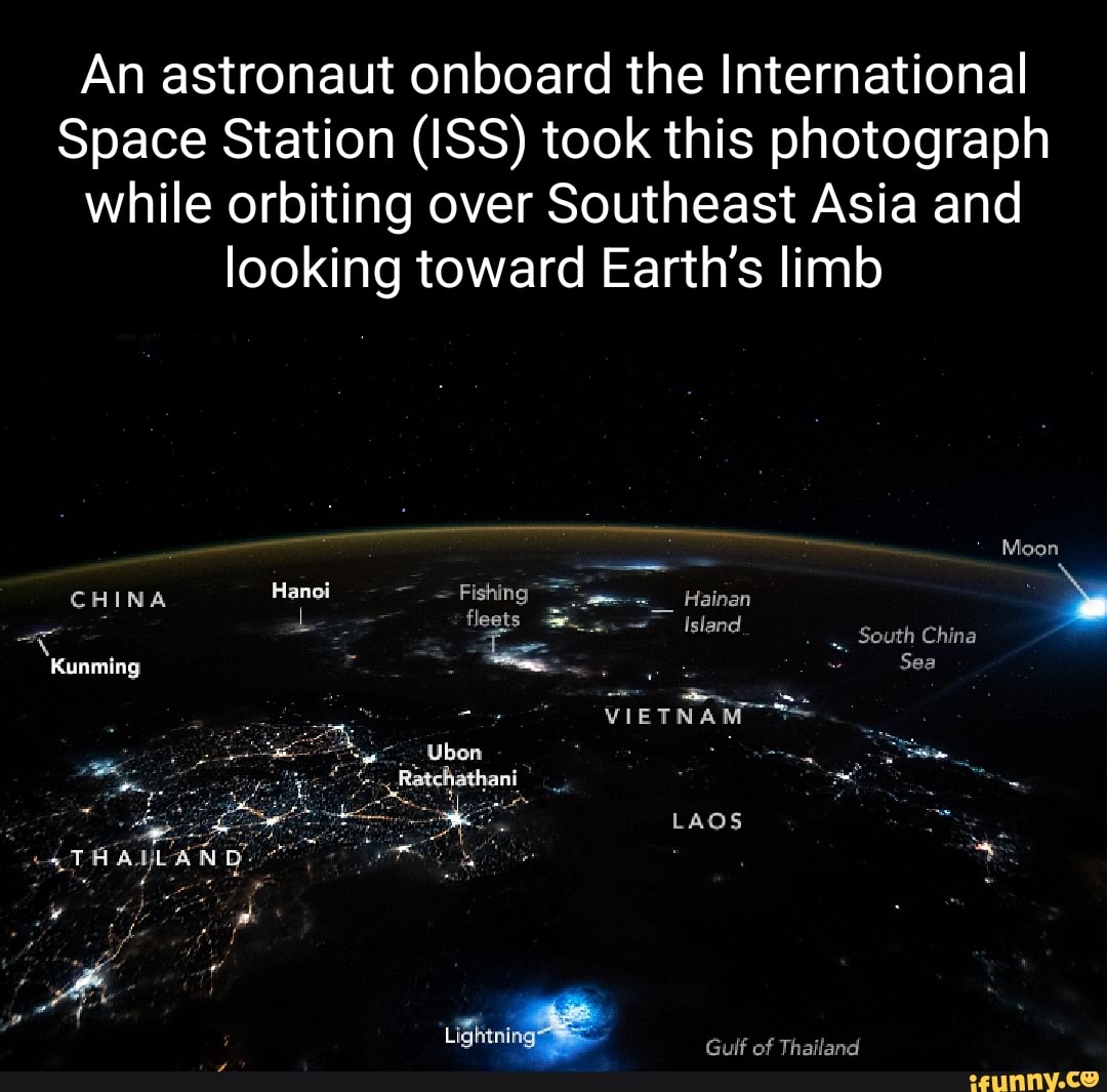 An astronaut onboard the International Space Station (ISS) took this ...