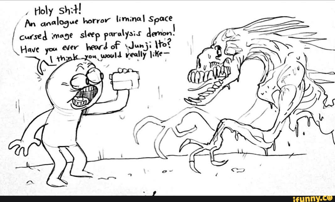 Holy shit! An analogue horror liminaI Space cursed mage sleep paralysis ...