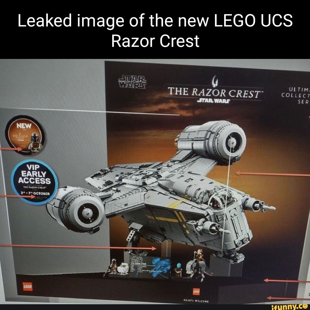 Leaked image of the new LEGO UCS Razor Crest THE RAZOR CREST STAR WARS ...