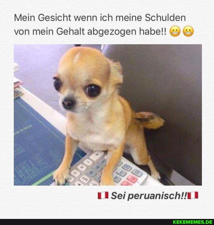 Mein Gesicht wenn ich meine Schulden von mein Gehalt abgezogen habe ...