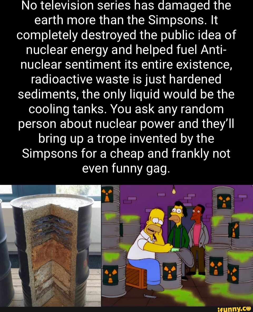 No television series has damaged the earth more than the Simpsons. It ...