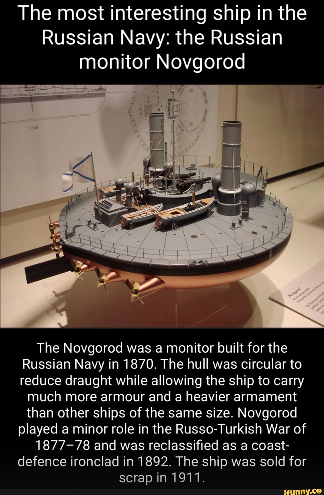 The most interesting ship in the Russian Navy: the Russian monitor ...