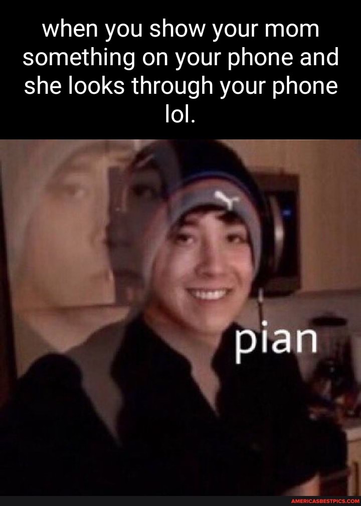 When you show your mom something on your phone and she looks through ...
