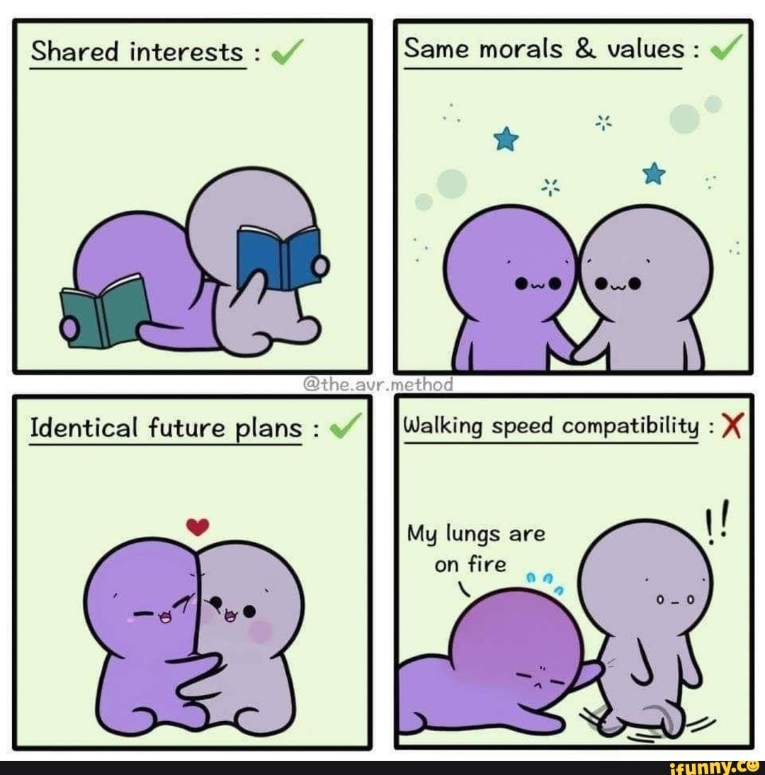 Shared interests Same morals values - iFunny