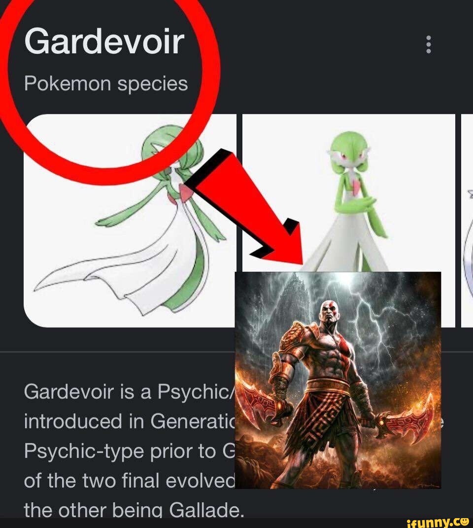 Gardevoir Pokemon species Gardevoir is a Psychic introduced in Generati ...