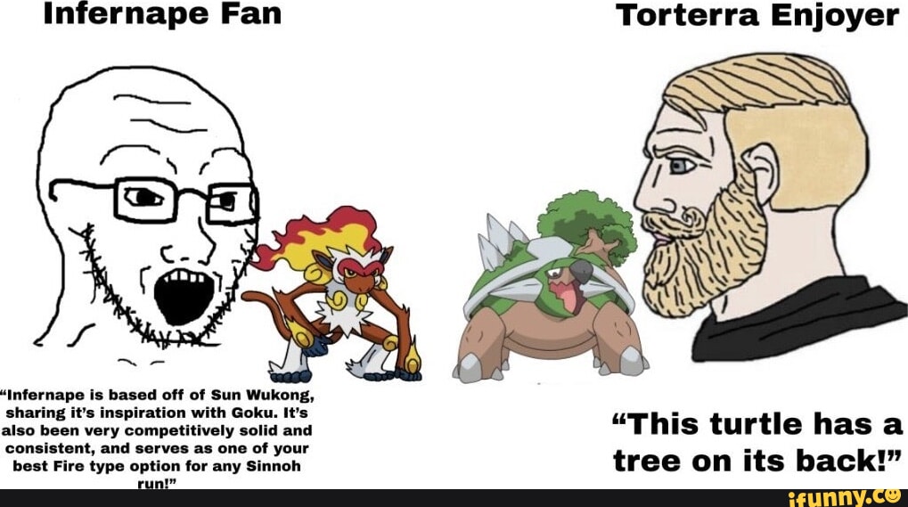 Infernape Fan Torterra Enjoyer "Infernape is based off of Sun Wukong ...