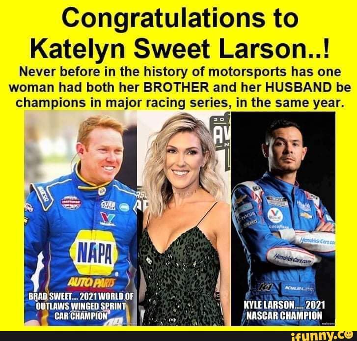 Congratulations to Katelyn Sweet Larson..! Never before in the history ...