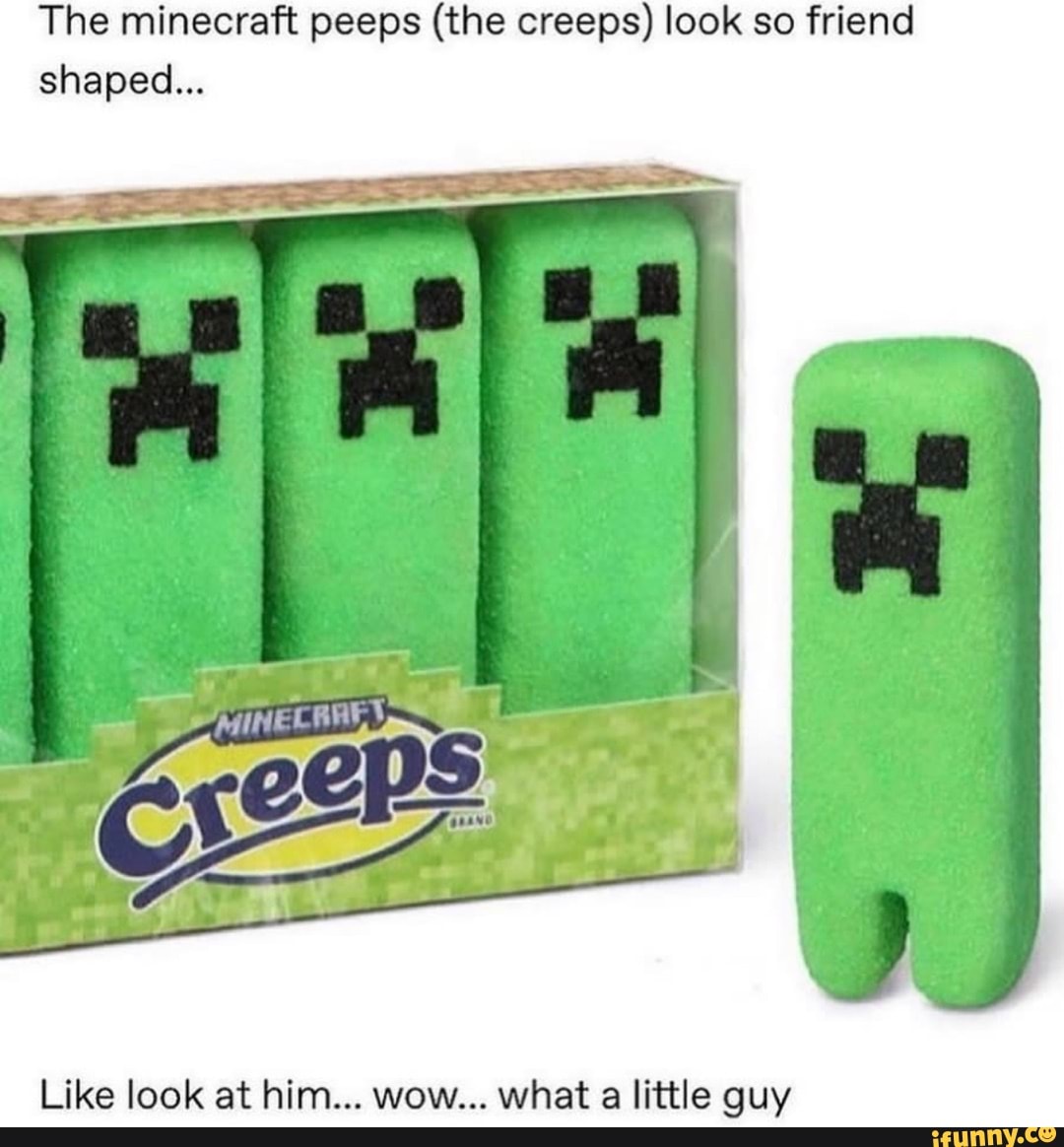 Idk what I’m doing - The minecraft peeps (the creeps) look so friend ...