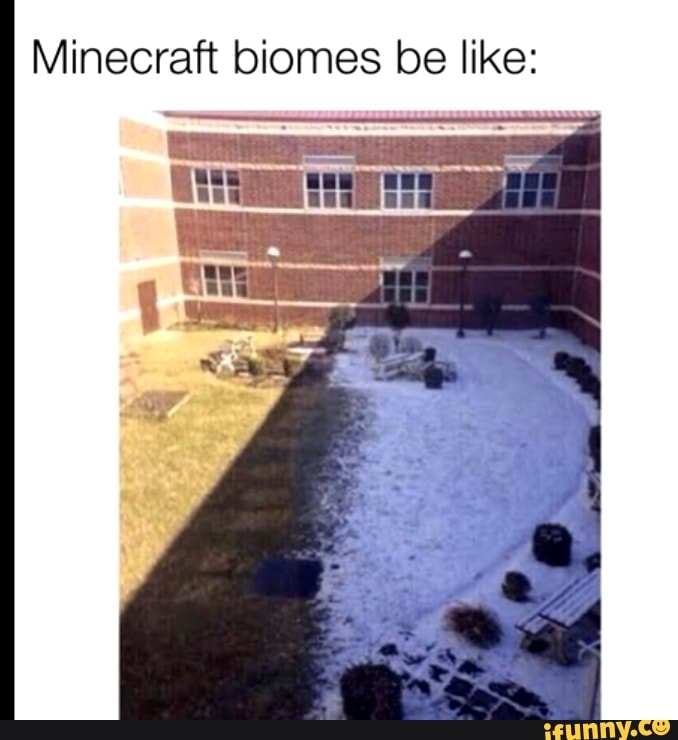 Minecraft biomes be like: - iFunny