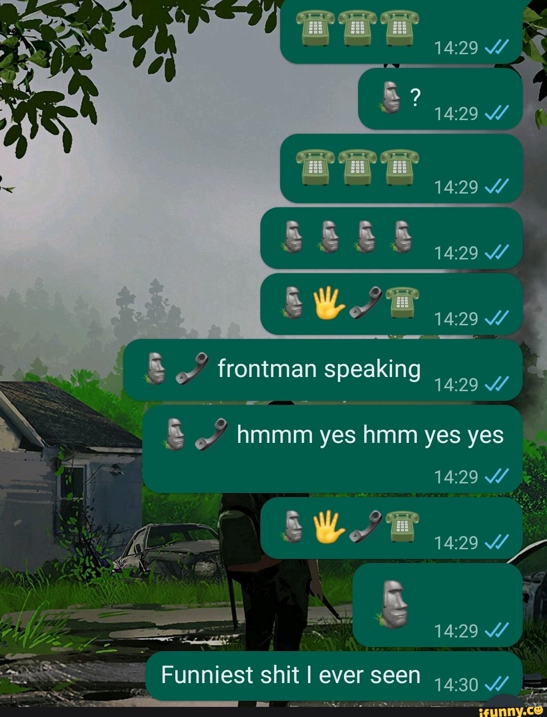 Frontman speaking hmmm yes hmm yes yes We Al W/ Funniest shit I ever ...