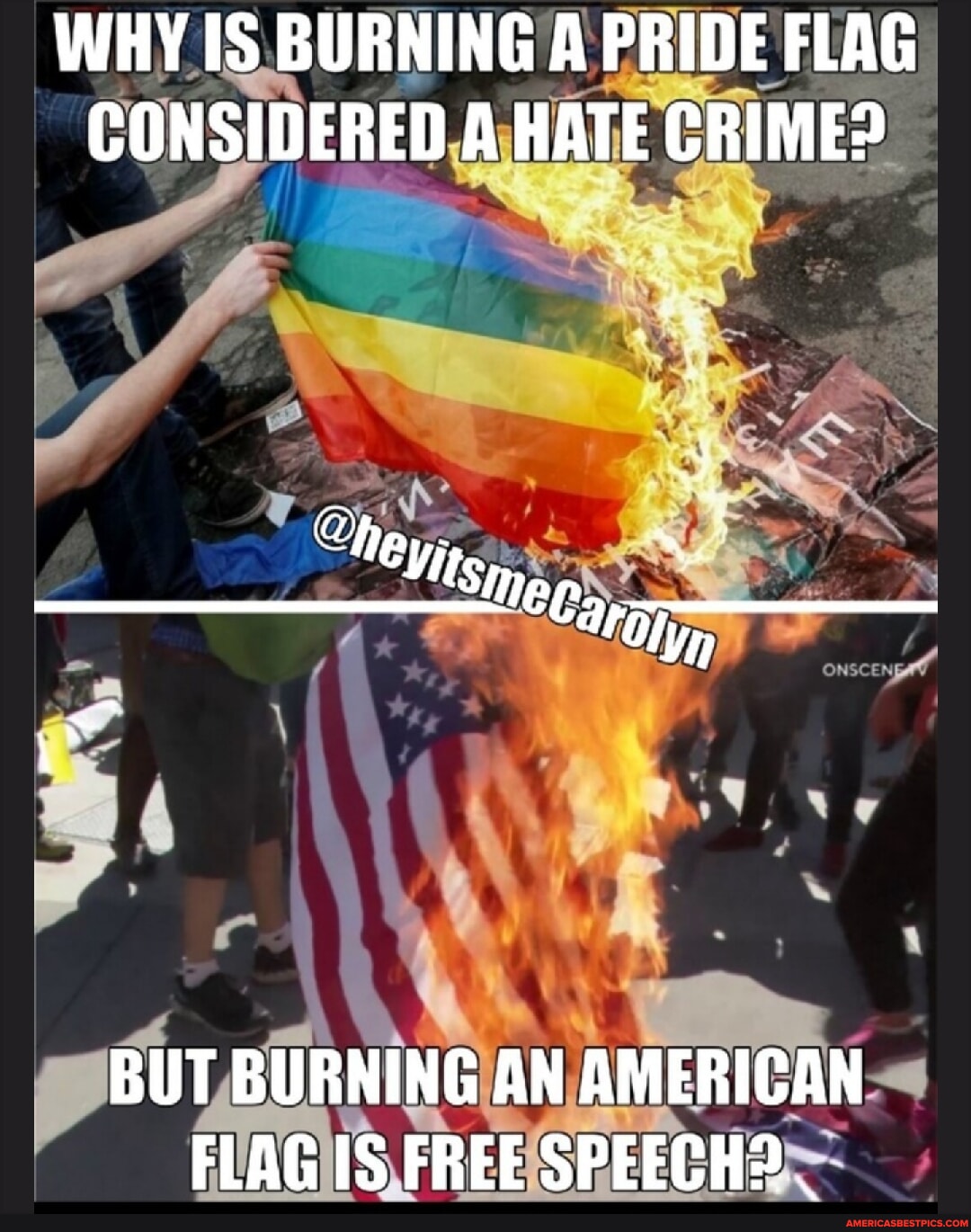 WHY IS BURNING A PRIDE FLAG CONSIDERED A HATE CRIME? Gp Vitsing Cap oN ...