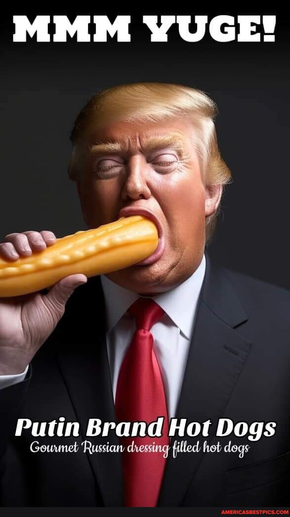 MMM YUGE! Putin Brand Hot Dogs Gowunet Russian dressing filled hot degs ...
