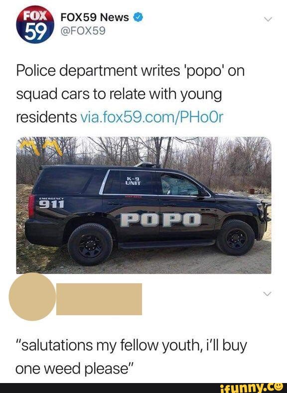 Police department writes 'popo' on squad cars to relate with young ...