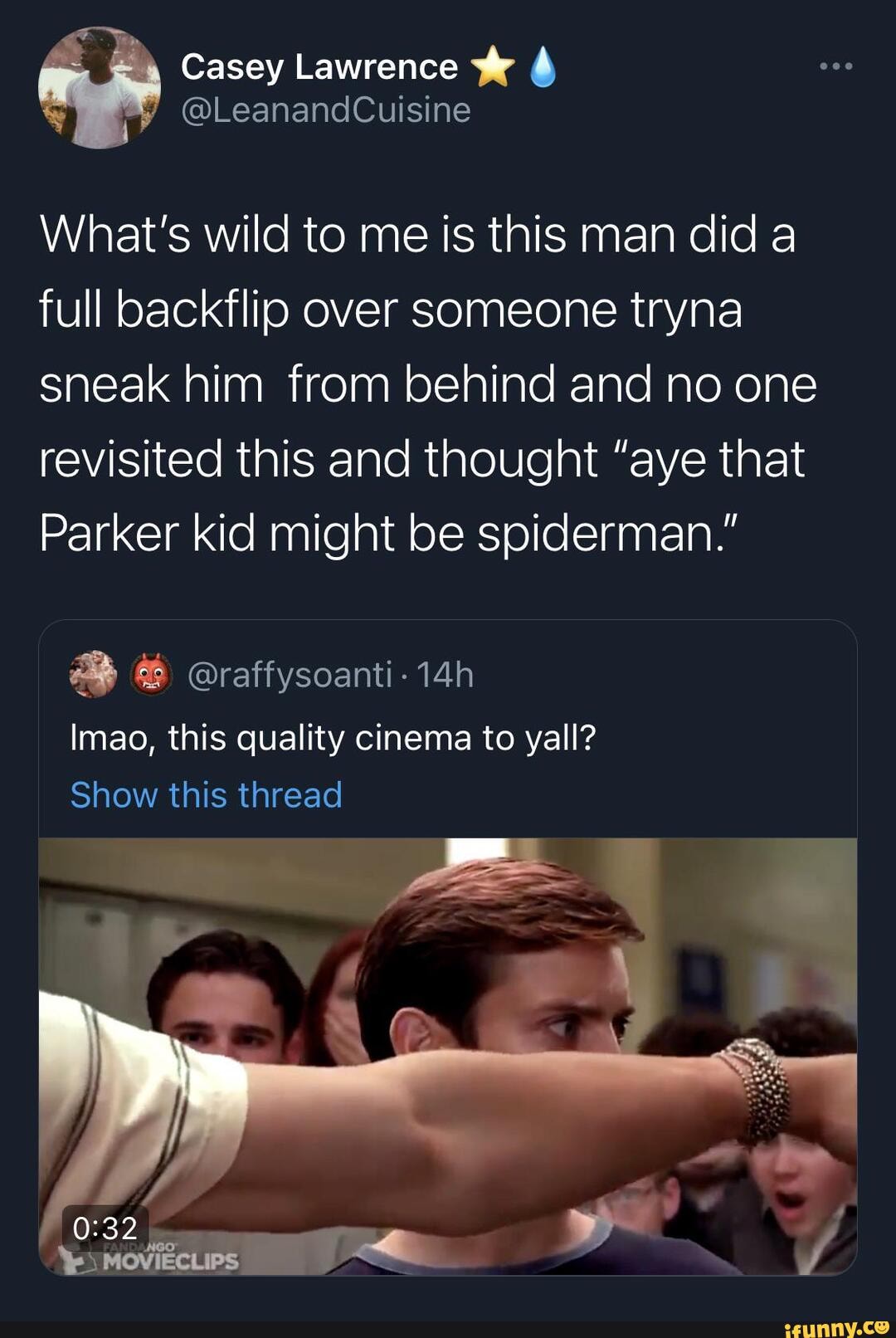 Casey Lawrence @LeanandCuisine What's wild to me is this man did a full ...