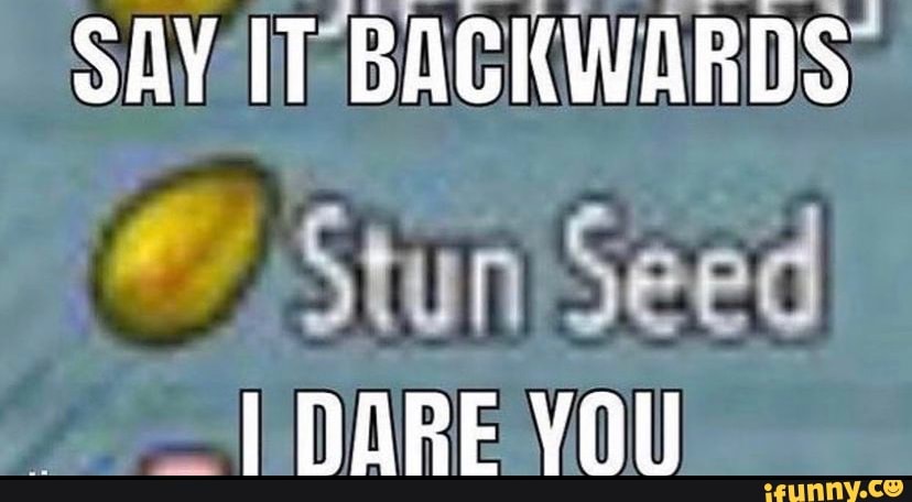 SAY IT BACKWARDS Stun Seed I DARE YOU IFunny say-it-backwards-stun-seed-i-dare-you-ifunny