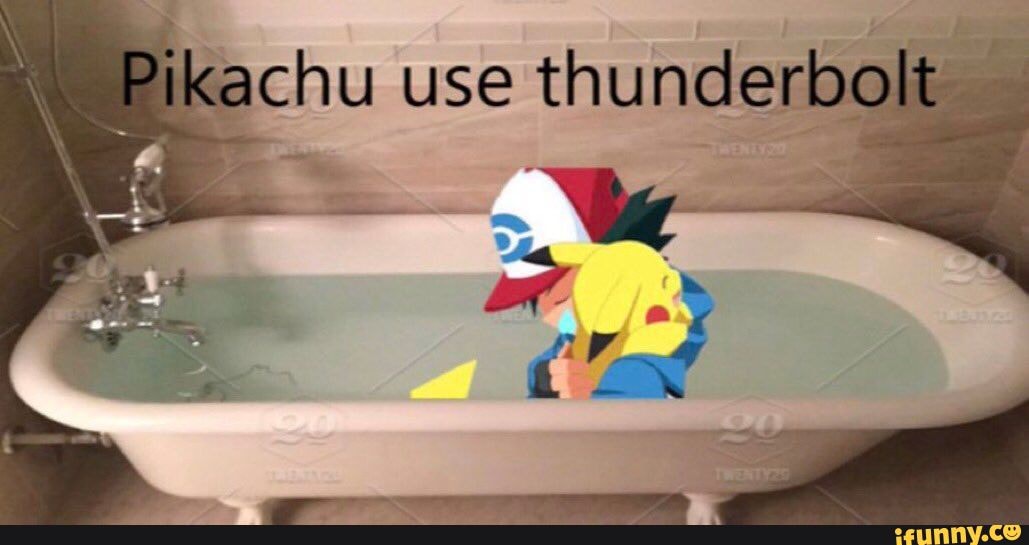 Pikachu use thunderbolt - iFunny