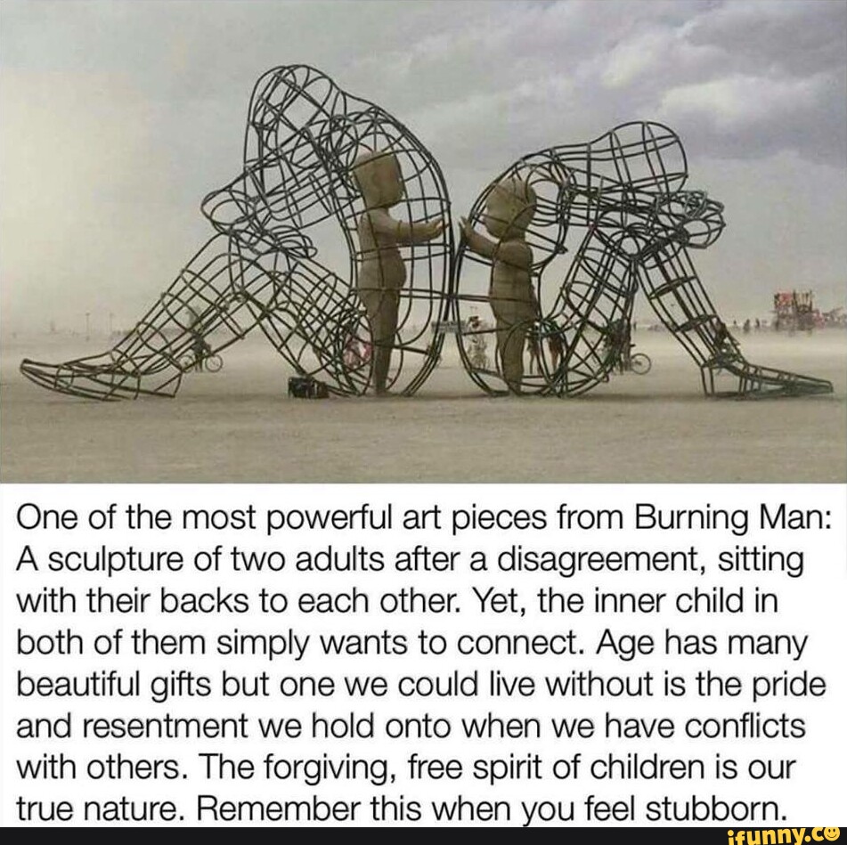 One of the most powerful art pieces from Burning Man: A sculpture of ...