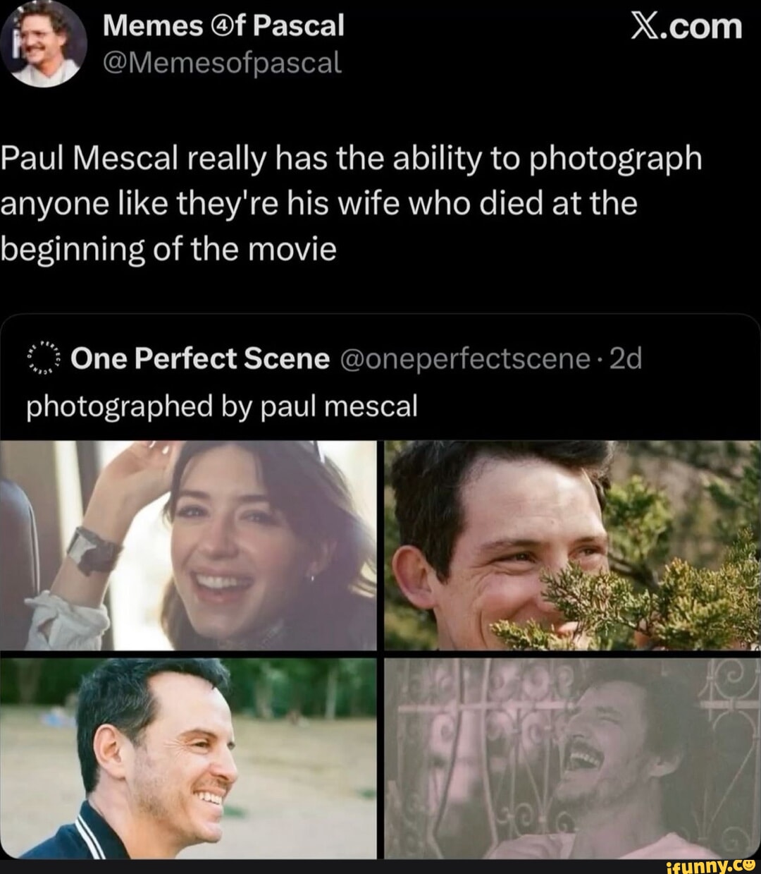 Memes @f Pascal X.com @Memesofpascal Paul Mescal really has the ability ...