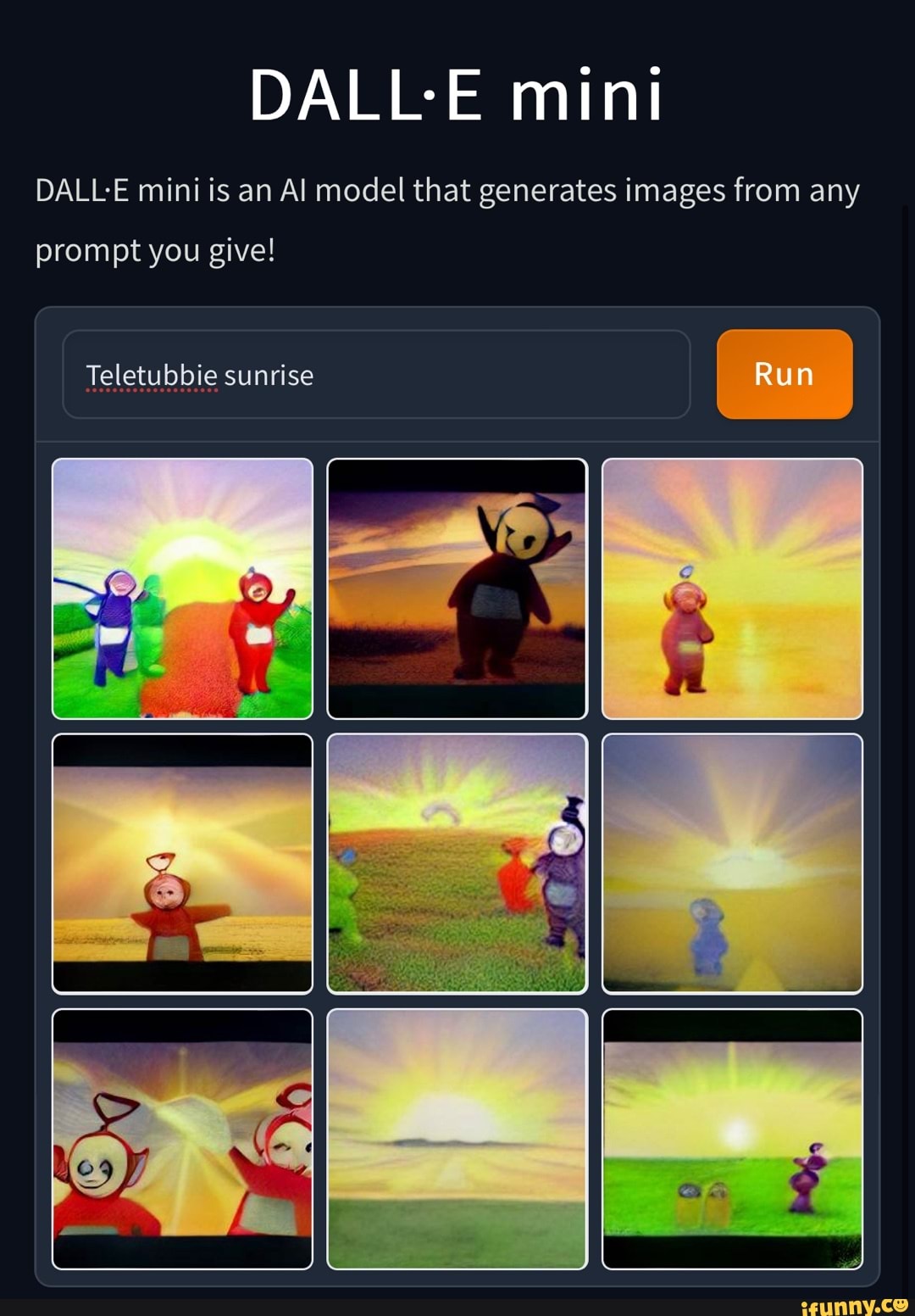 DALL-E mini DALL-E mini is an Al model that generates images from any ...