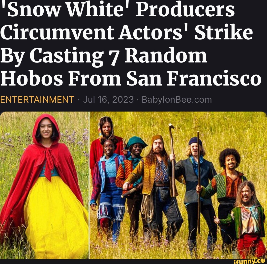 'Snow White' Producers Circumvent Actors' Strike By Casting 7 Random ...