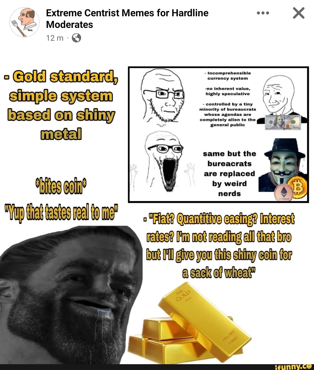 Extreme Centrist Memes for Hardline oee Moderates Gold Standard ...