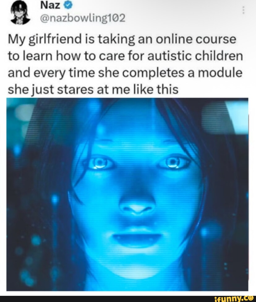 My girlfriend is taking an online course to learn how to care for ...