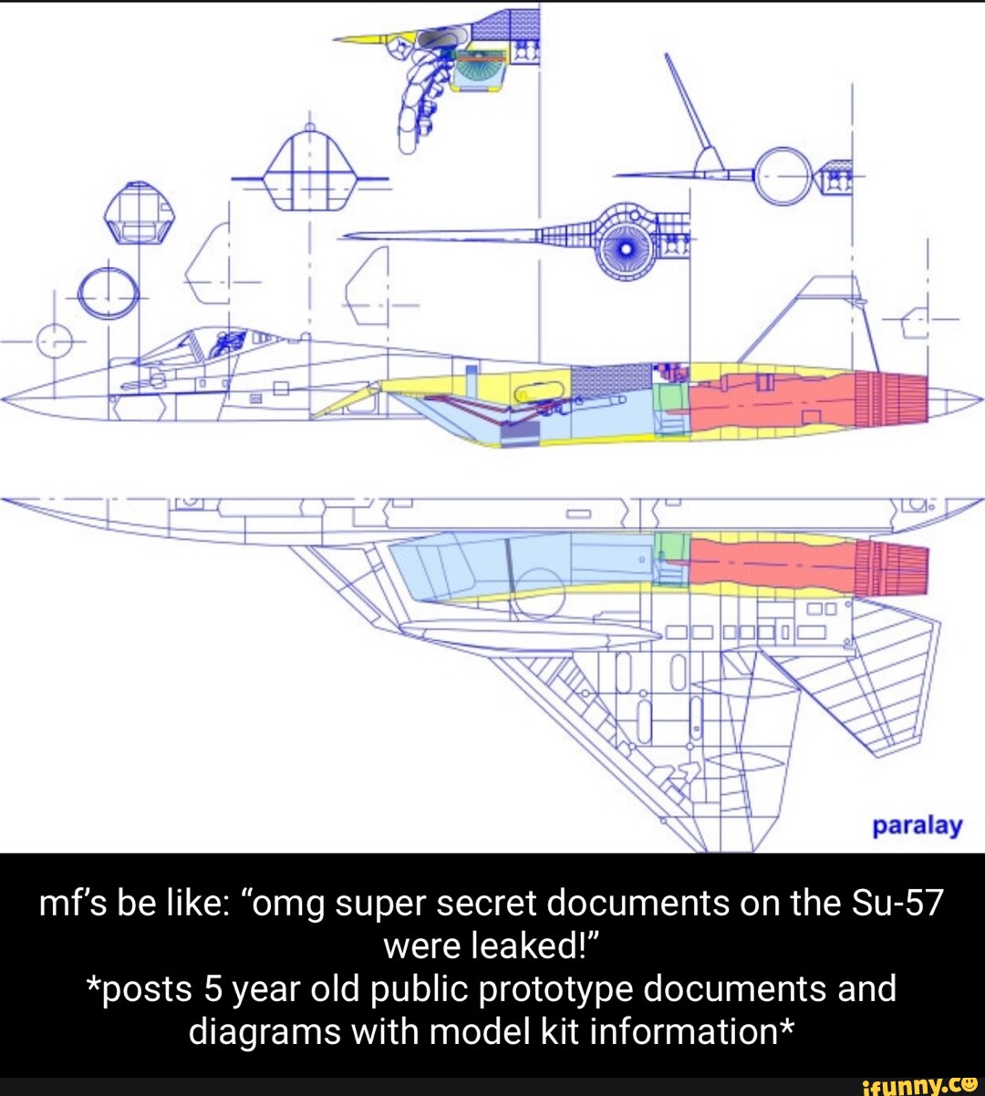 Paralay mf's be like: "omg super secret documents on the Su-57 were ...