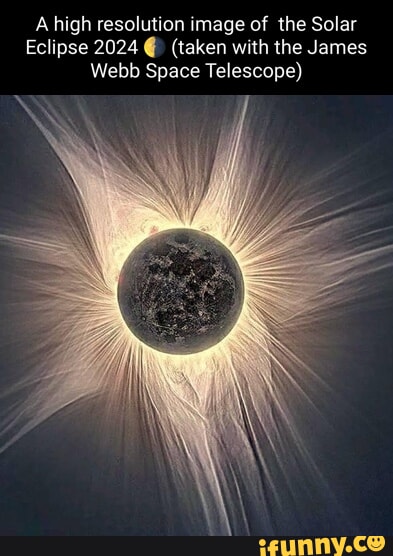 A high resolution image of the Solar Eclipse 2024 @ (taken with the ...