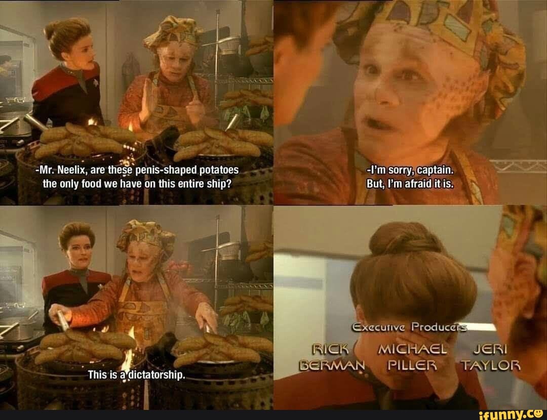 -Mr-Neelix, are these penis-shaped potatoes the only food we have on ...