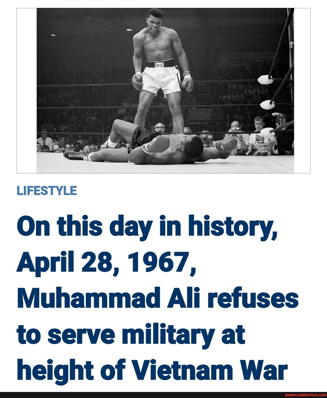 LIFESTYLE On this day in history, April 28, 1967, Muhammad Ali refuses ...