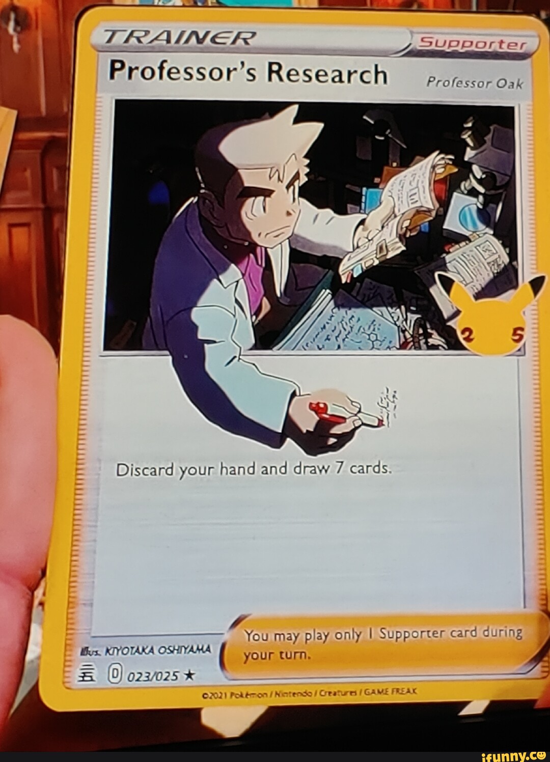 TRAINER EF" Supporter Professor Oak Professor's Research Discard your ...