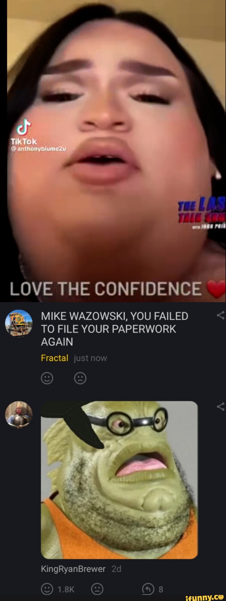 TikTok @anthonyoumezu LOVE THE CONFIDENCE MIKE WAZOWSKI, YOU FAILED TO ...