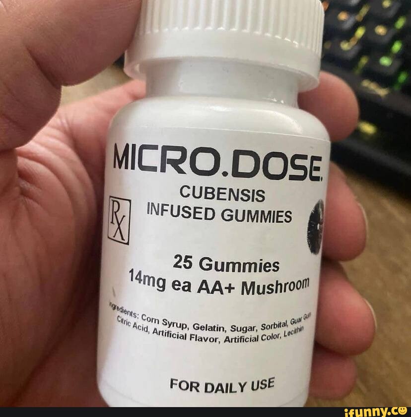 MICRO.DOSE CUBENSIS INFUSED GUMMIES 25 Gummies ea AA+ Mushroom Ctrig ...
