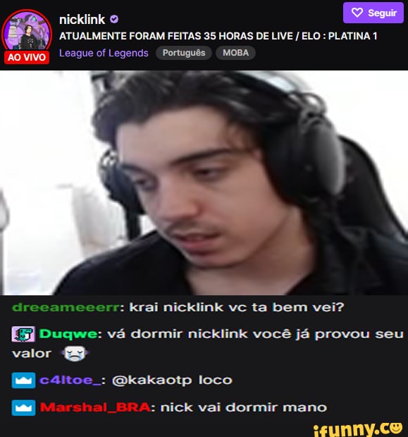 Nico linco pare nico linco :( - nicklink ATUALMENTE FORAM FEITAS 35 ...