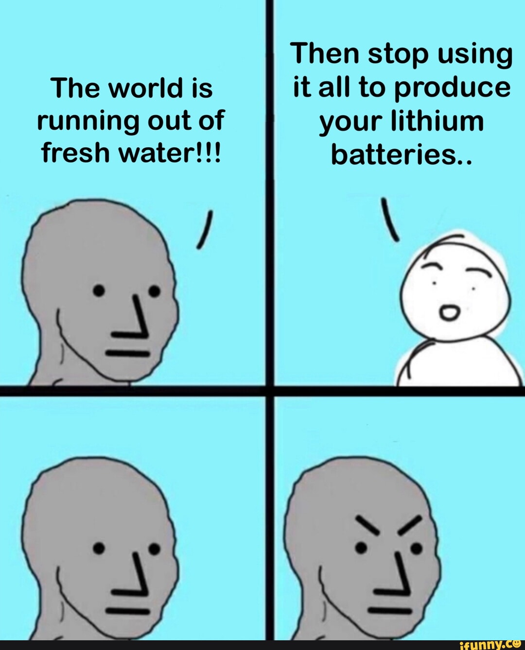 Then stop using The world is it all to produce running out of your ...