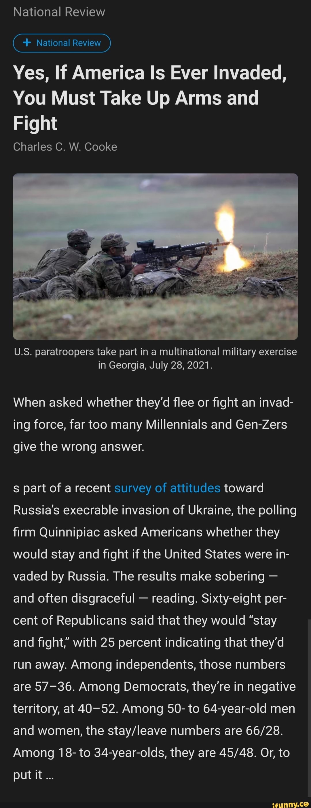 National Review + National Review Yes, If America Is Ever Invaded, You ...