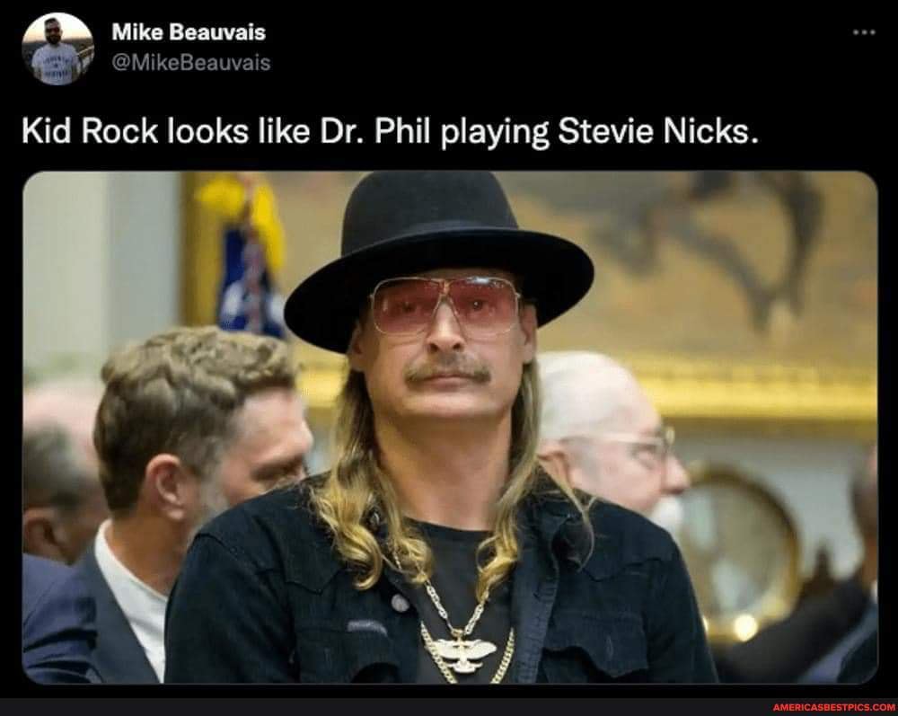 Mike Beauvais Beau as Kid Rock looks like Dr. Phil playing Stevie Nicks ...