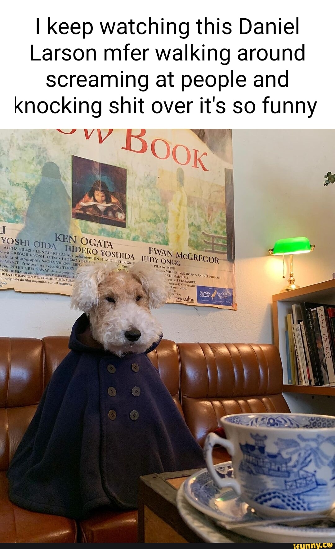 I keep watching this Daniel Larson mfer walking around screaming at ...