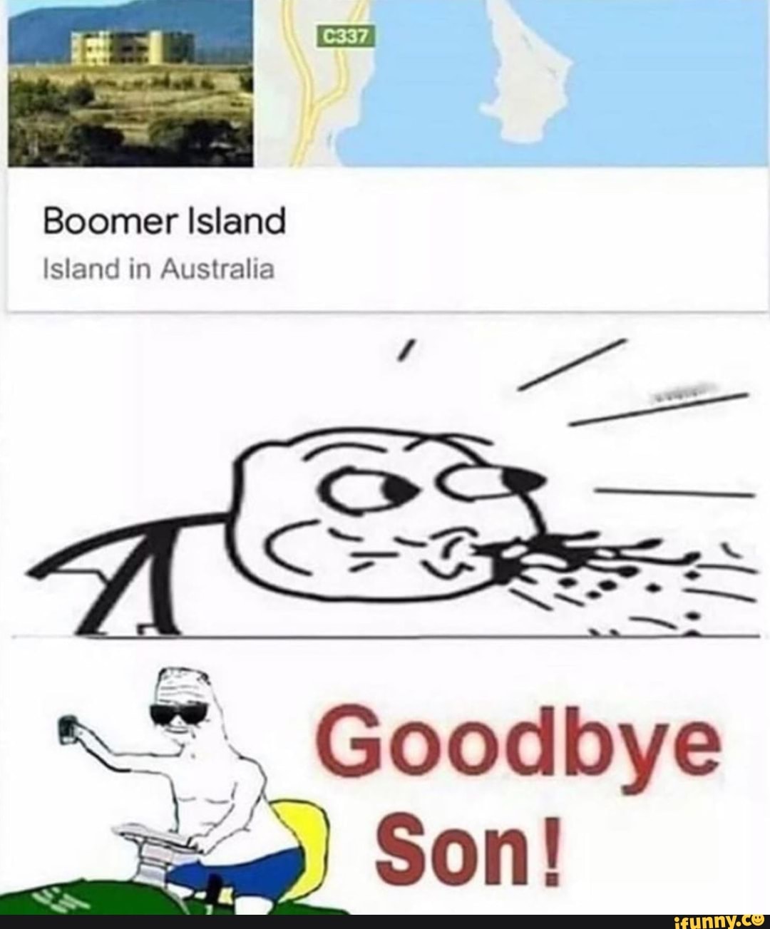Boomer Island Island in Australia Goodbye Som! - iFunny