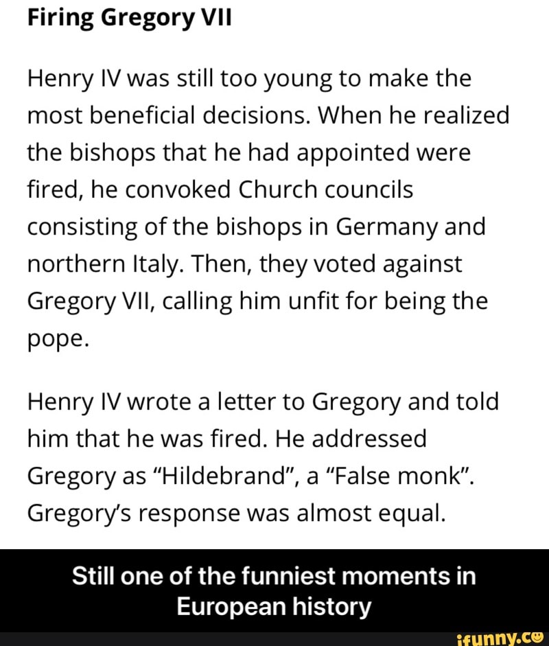 Pope Gregory Vii Vs Henry Iv Germany
