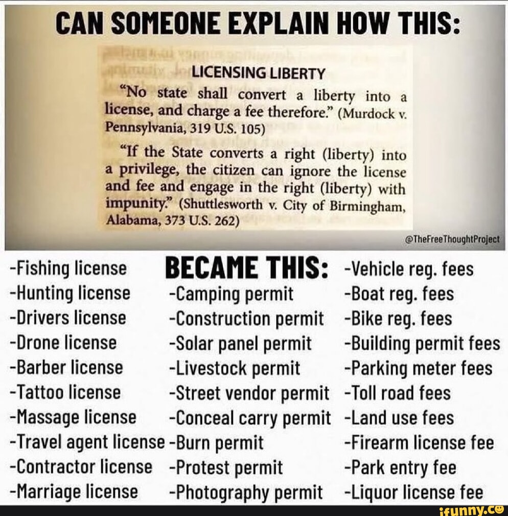 CAN SOMEONE EXPLAIN HOW THIS: LICENSING LIBERTY "No 'state shall ...