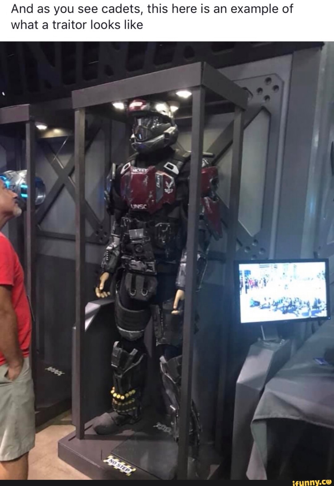 And as you see cadets, this here is an example of what a traitor looks ...