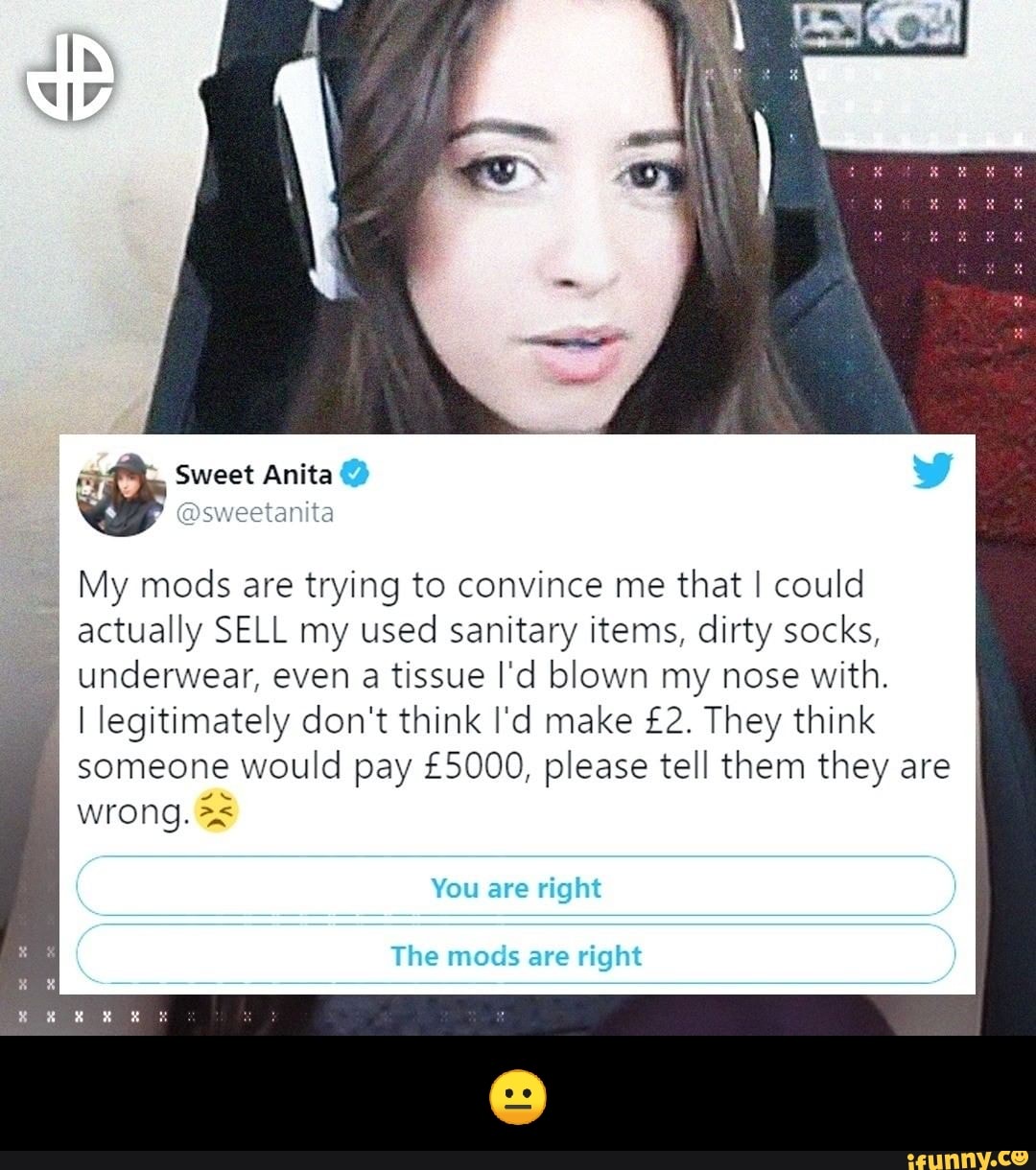 Sweet Anita sweetanita My mods are trying to convince me that I could ...