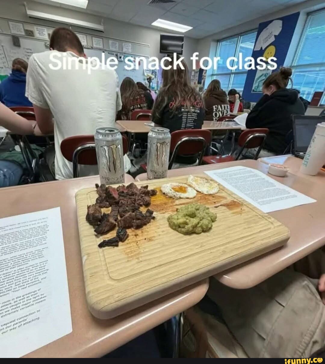 Simple snack for class - iFunny