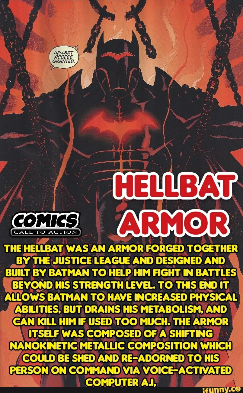 HELLBAT ACCESS. GRANTED. HELLBAT, comics ARMOR THE HELLBAT, WAS AN ...